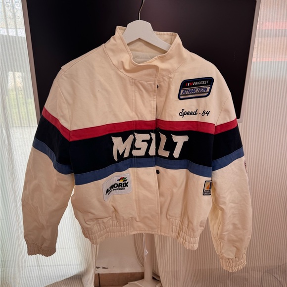 Mango | Jackets & Coats | Mango Limited Edition Cotton Cream 8s Racing ...